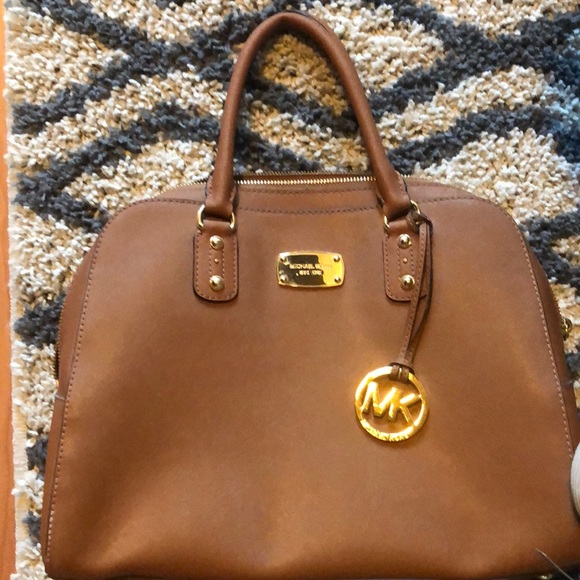 Michael Kors | Bags | Micheal Kors Brown Leather Handbag | Poshmark